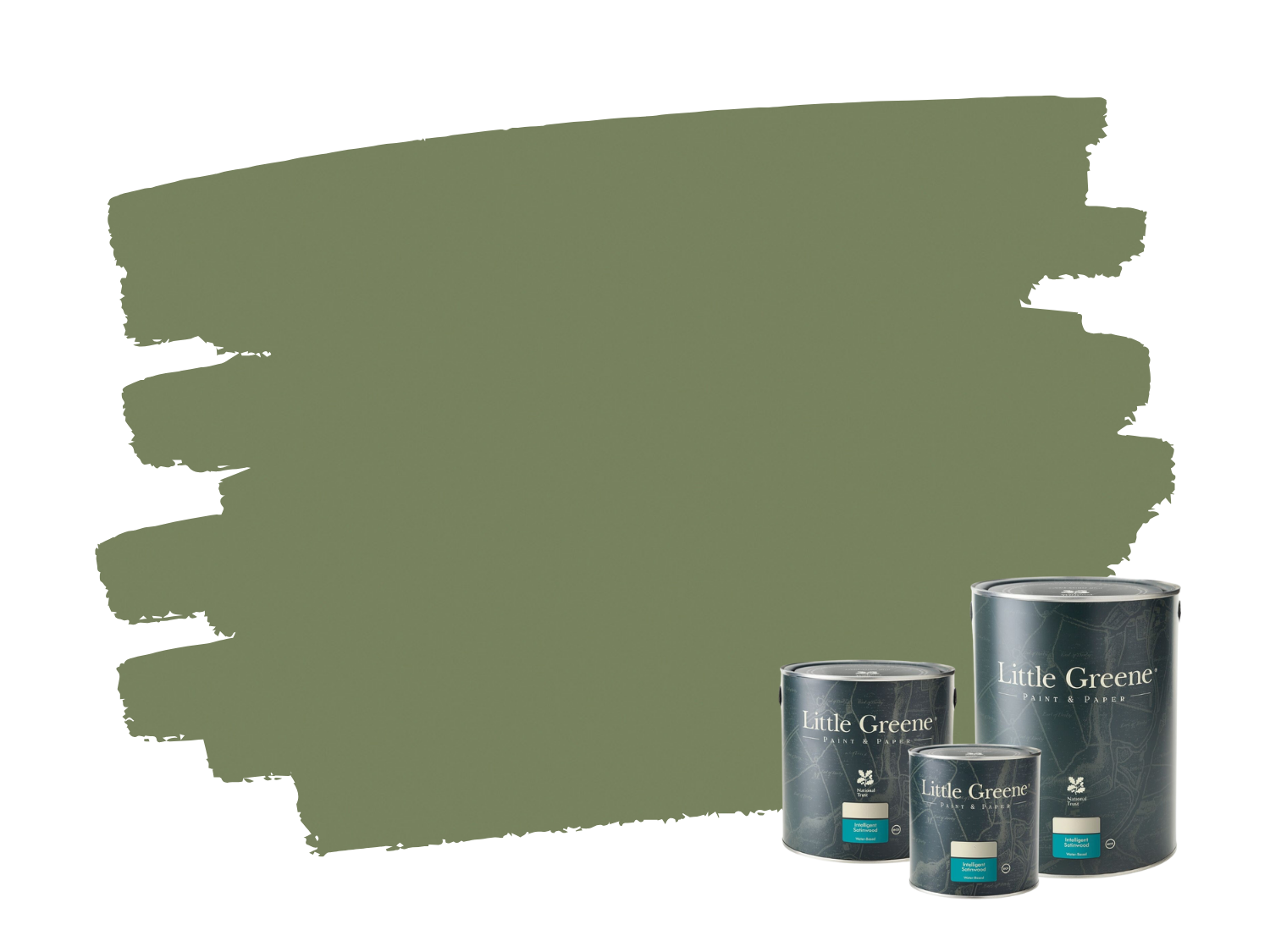 Little Greene | Sage Green 80 | Intelligent Satin | STYQX