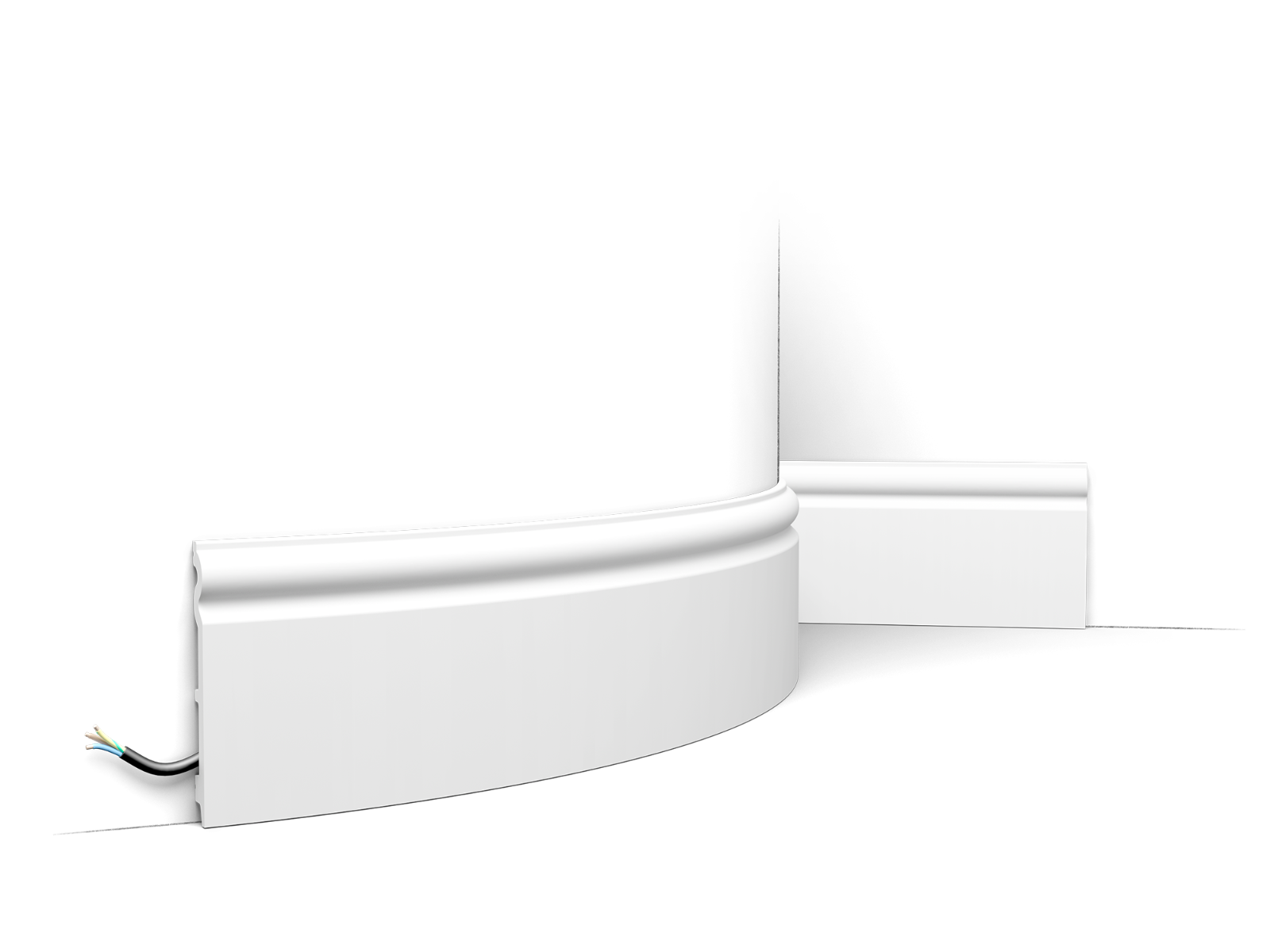 Orac flexibele plint SX138F | Perfect voor ronde wand | STYQX